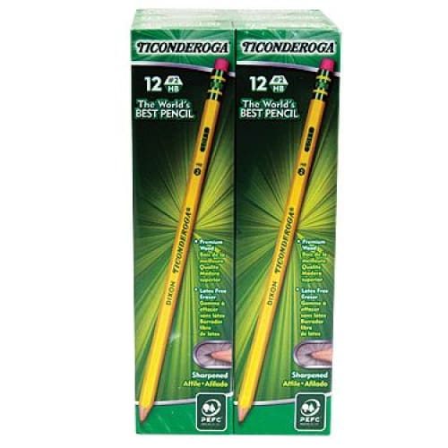 Ticonderoga #2 Sharpened Pencil, 72 ct. | ShelHealth