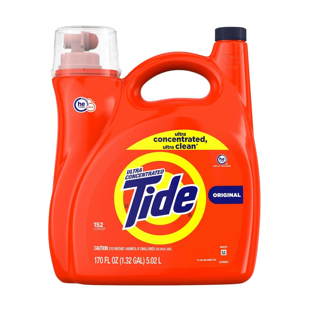 Tide Liquid Laundry Detergent, Original, 170 fl. oz., HE Compatible ...