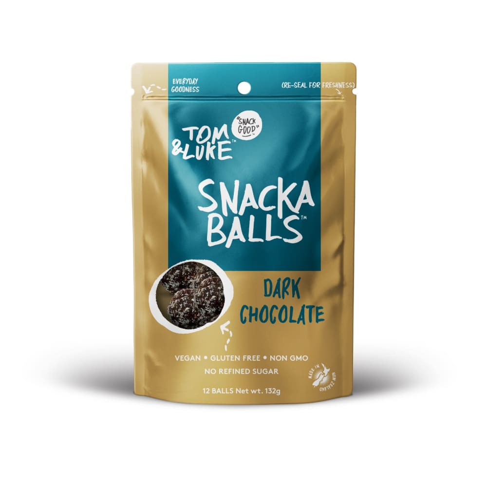 TOM AND LUKE: Original Dark Chocolate Snackaballs, 3.5 oz (Pack of 5 ...