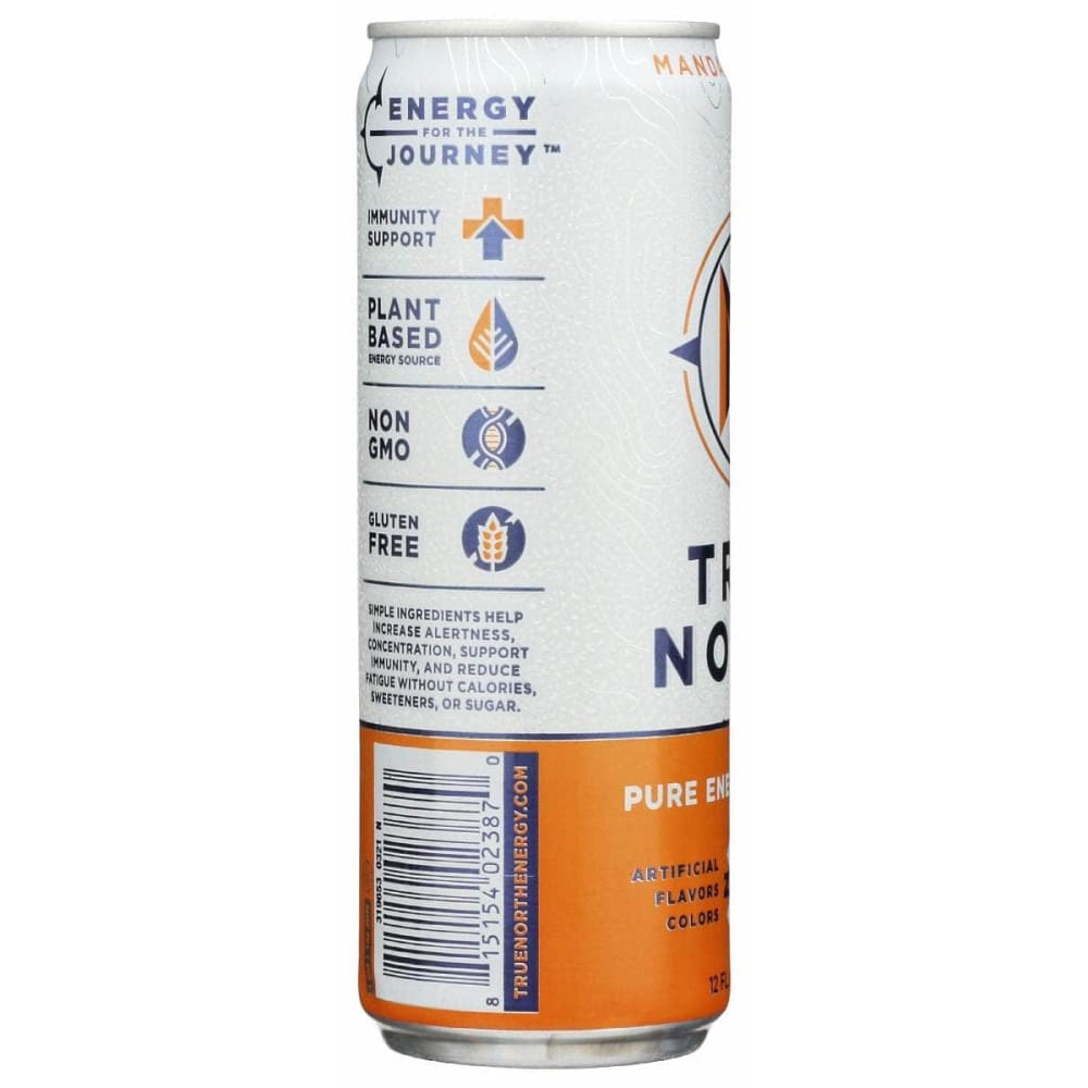 TRUE NORTH Mandarin Yuzu Energy Drink, 12 fo (Case of 5) | ShelHealth