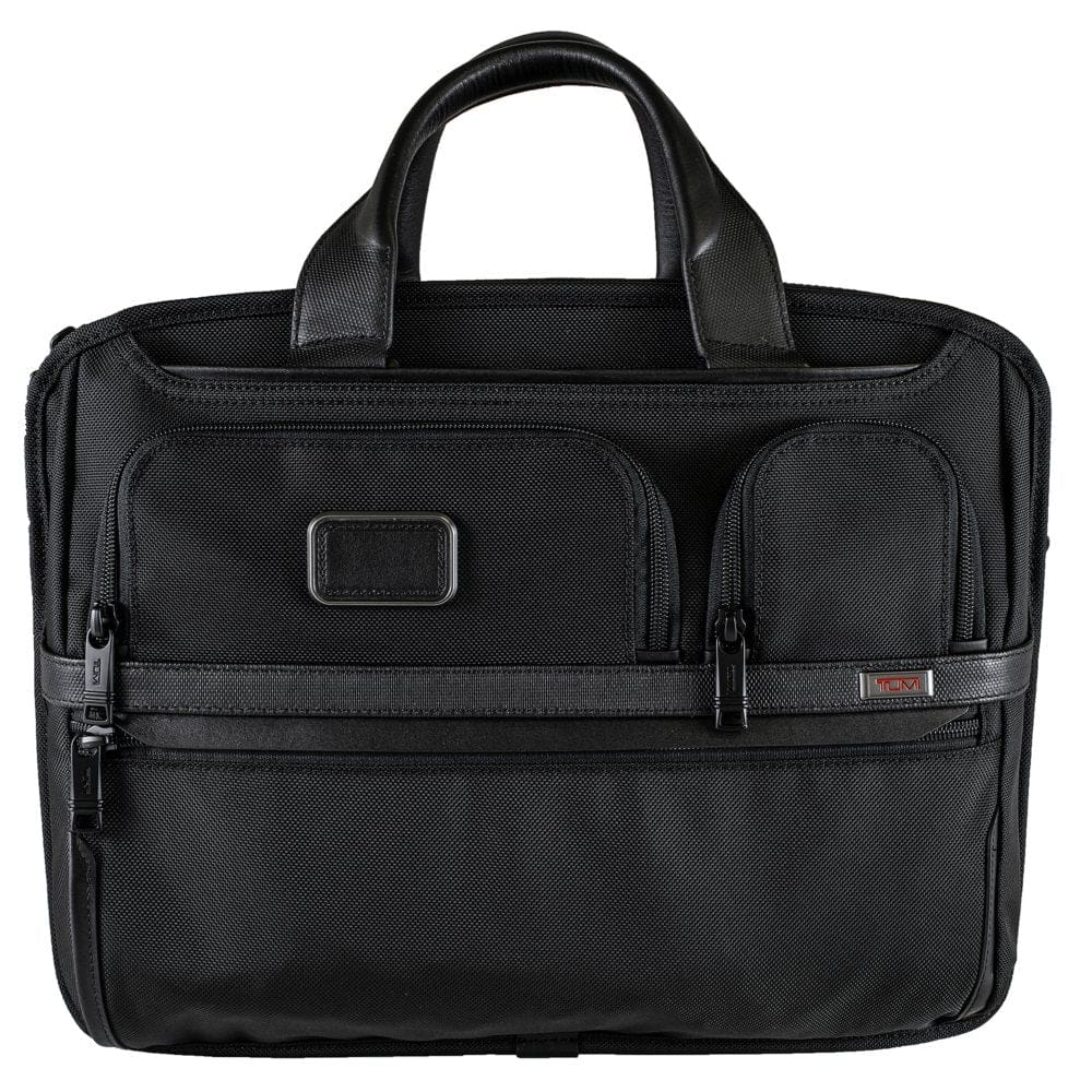 TUMI Alpha Expandable Laptop Briefcase | ShelHealth