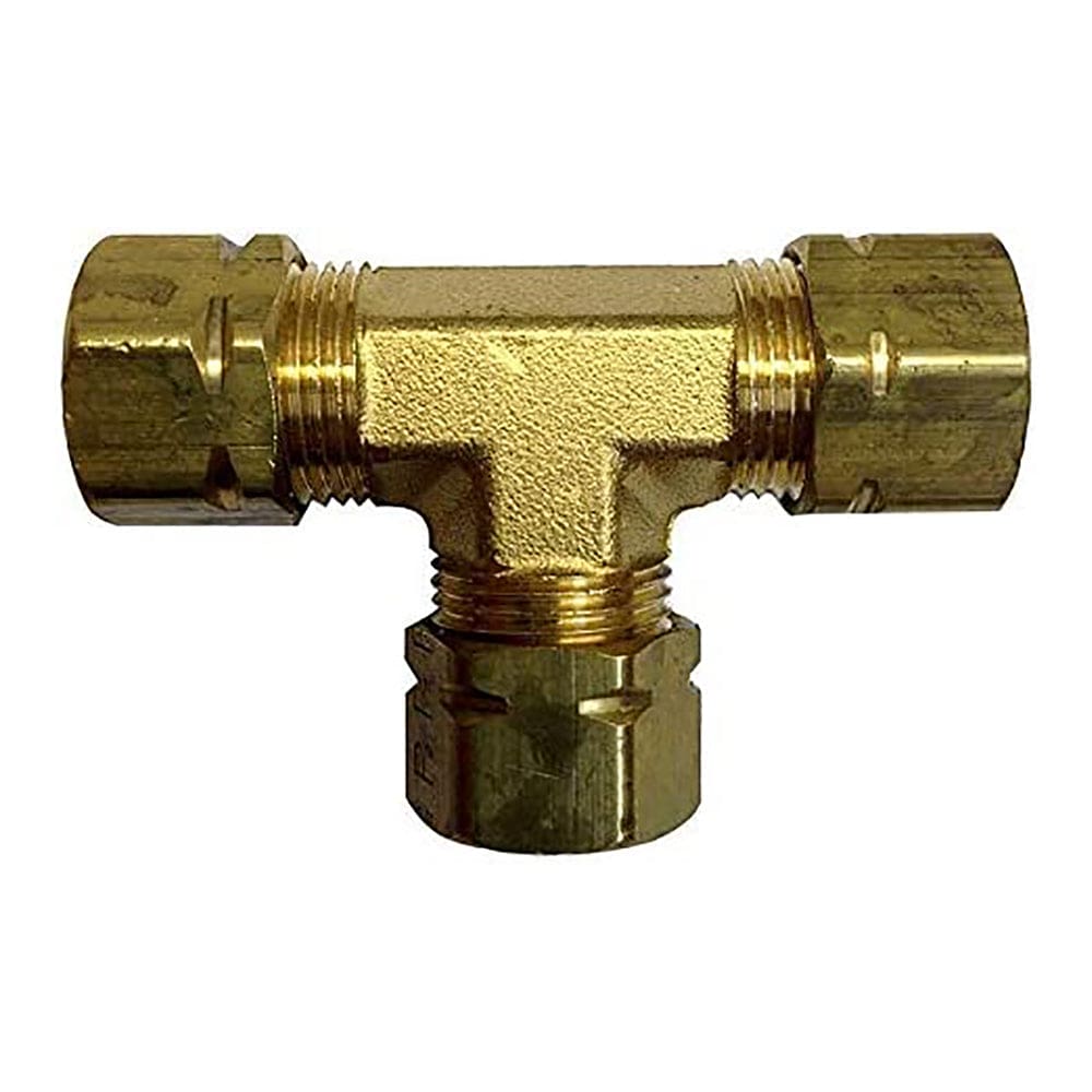 Uflex Union T-Fitting f/ 3/ 8" Tube Compression Hose Fittings | ShelHealth