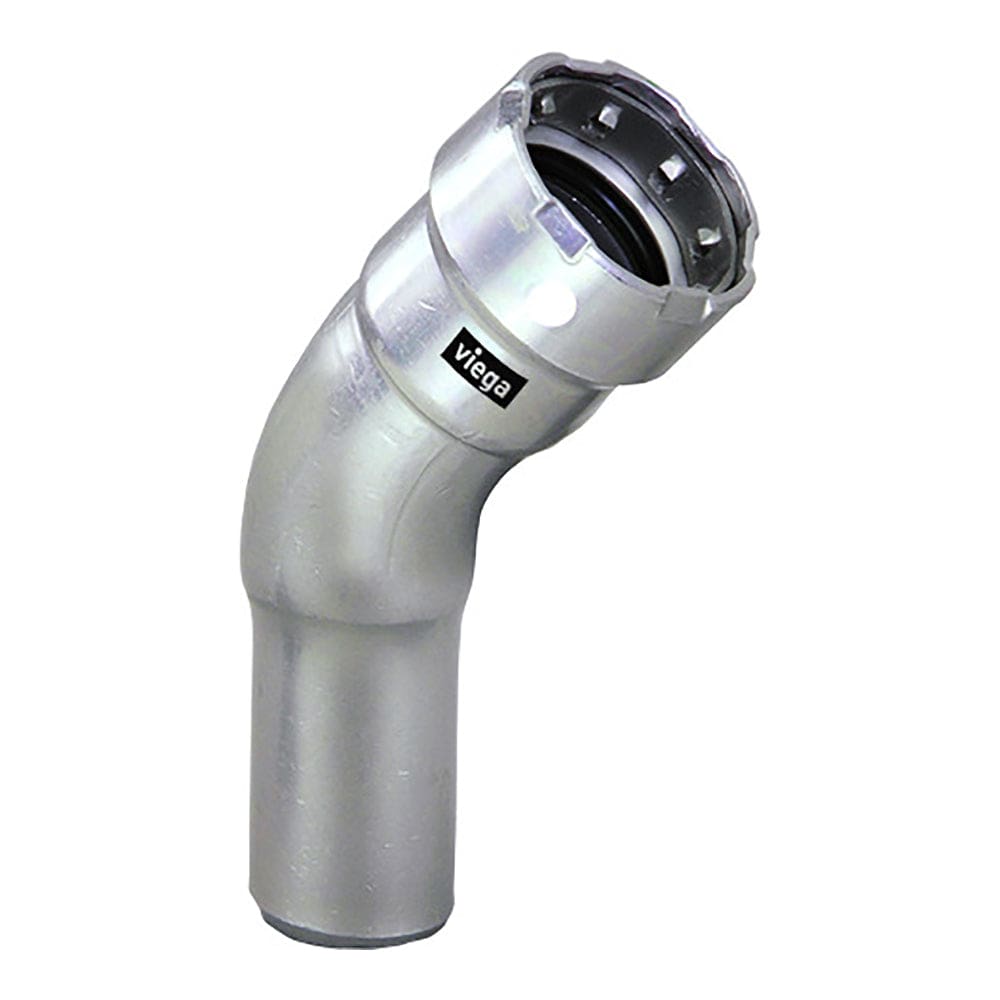 Viega MegaPress 1/ 2" 45° Stainless Steel 304 Elbow Street - Press ...