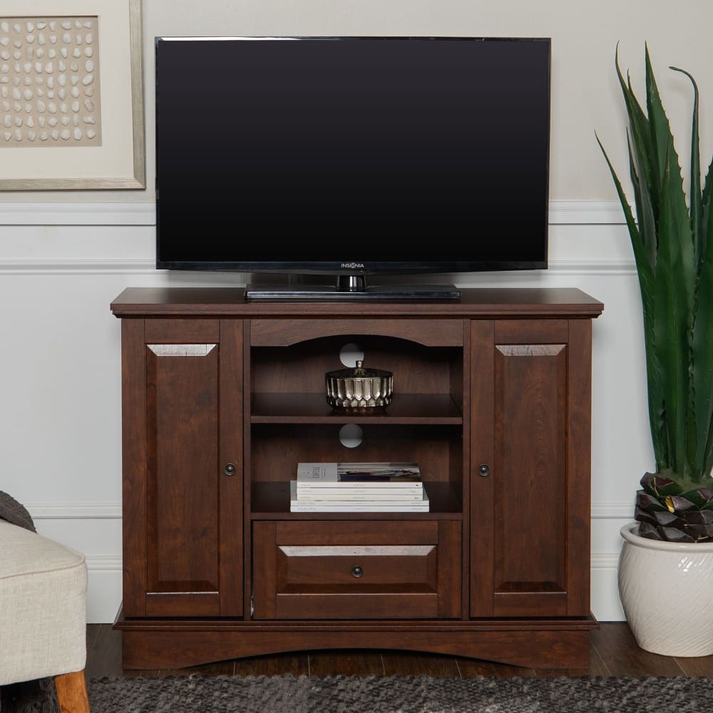 W. Trends 42" Entertainment Center - Traditional Brown | ShelHealth