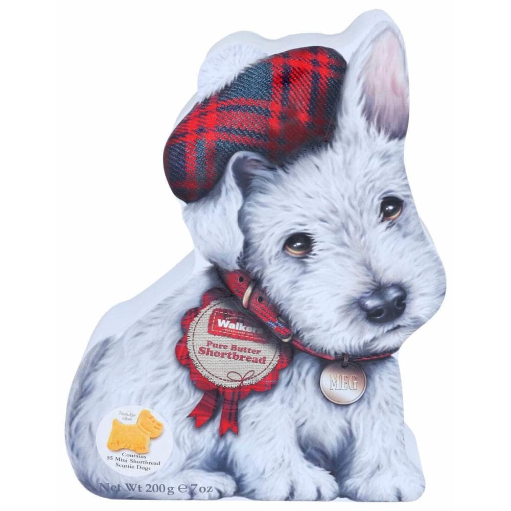 WALKERS Wee Scottie Dog Shortbread Cookies Tin, 7 oz | ShelHealth