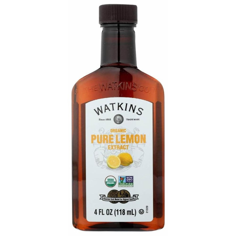 Watkins Extract Lemon Pure Org, 4 Fo | ShelHealth
