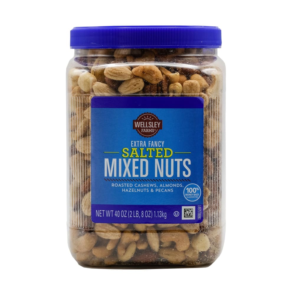 Wellsley Farms Extra Fancy Salted Mixed Nuts, 40 oz. | ShelHealth