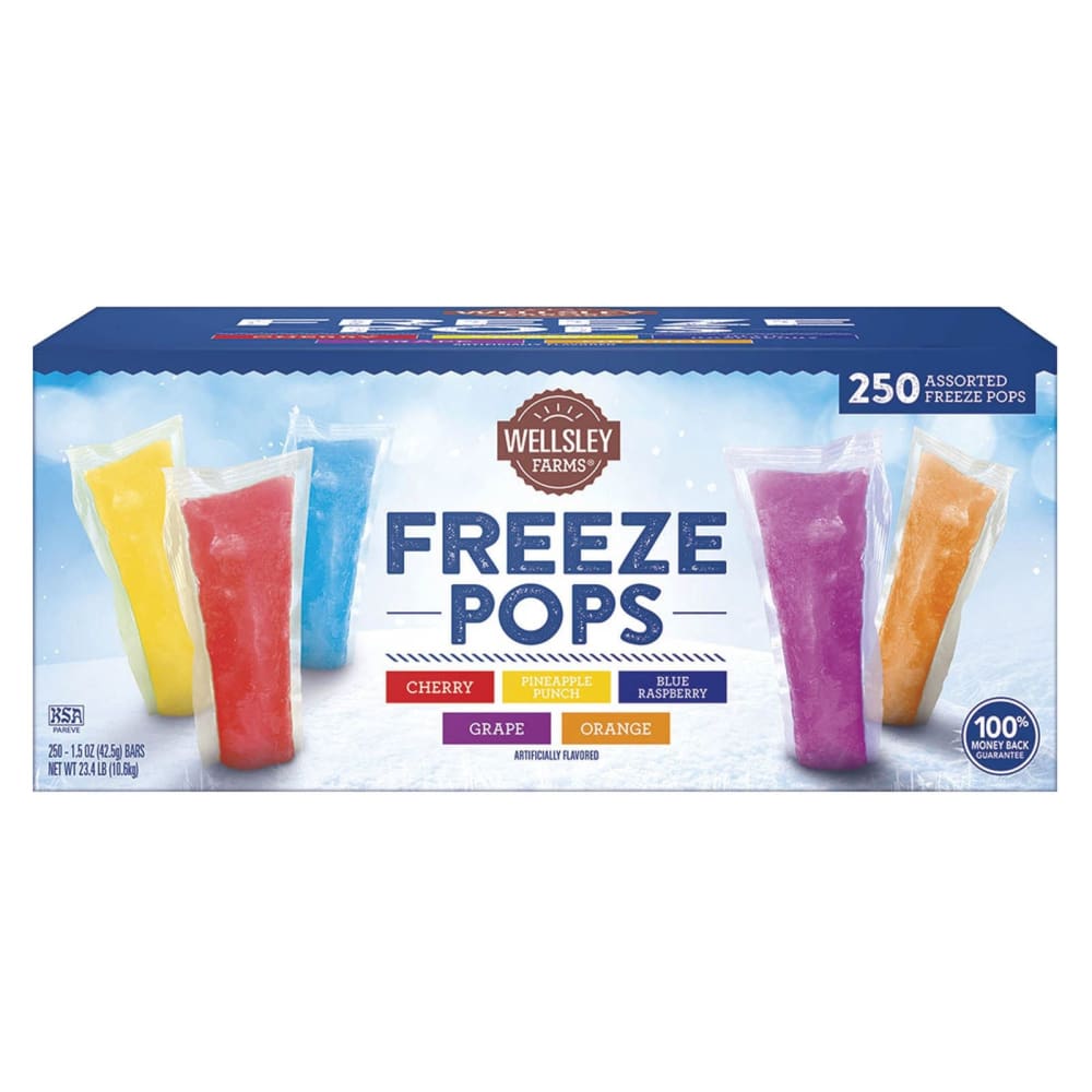 Wellsley Farms Freeze Pops, 250 ct./1.5 oz. | ShelHealth