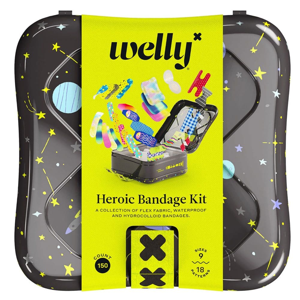 Welly Space Heroic Bandage Kit (150 ct.) | ShelHealth