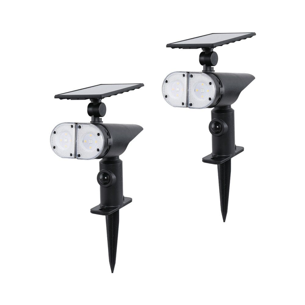 Westinghouse 1000 Lumen LED Solar Spotlights with Pre-linked Feature (2 ...