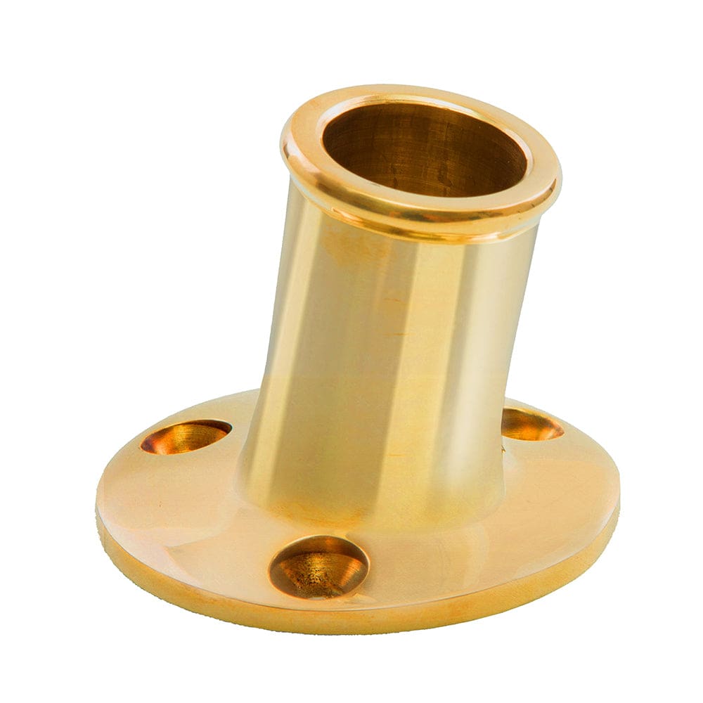Whitecap Top-Mounted Flag Pole Socket Polished Brass - 3/ 4" ID (Pack ...