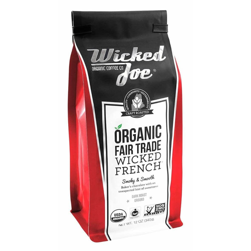 Wicked Joe Coffee Organic Fair Trade Wicked French, 12 Oz | ShelHealth