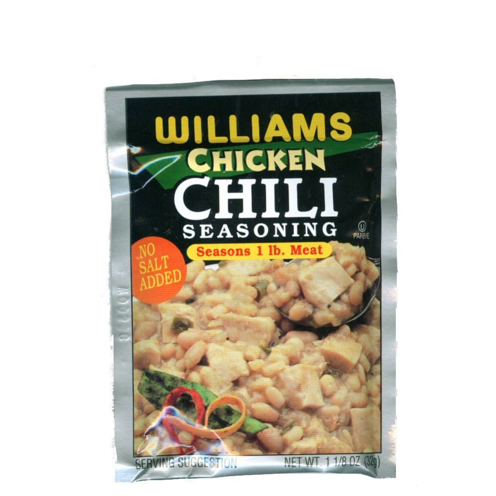 WILLIAMS: Chicken Chili Seasoning, 1.125 oz (Pack of 6) | ShelHealth