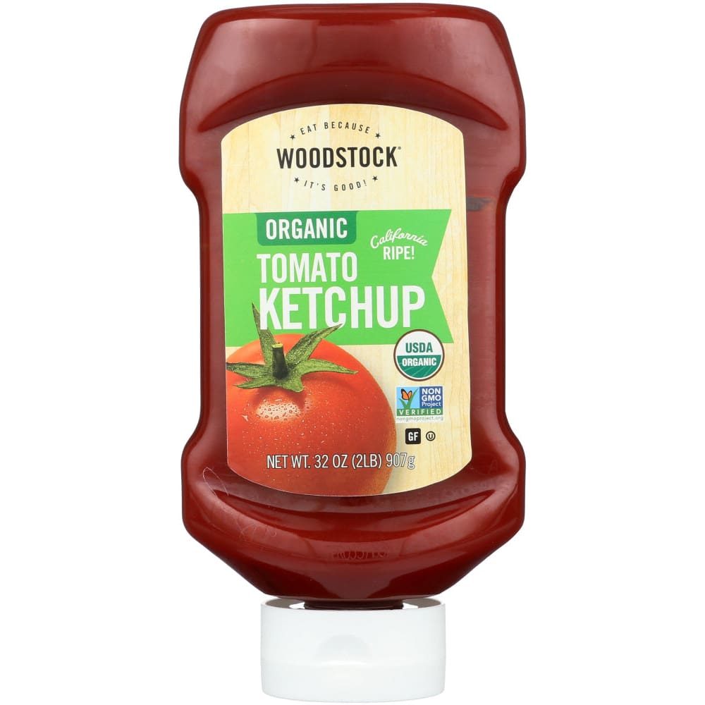 WOODSTOCK: Ketchup Organic, 32 oz (Pack of 4) | ShelHealth