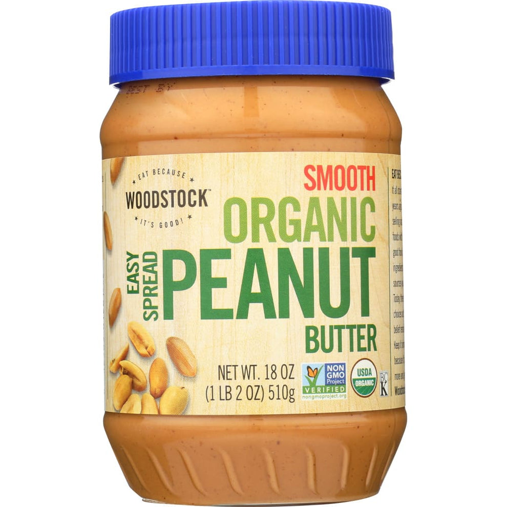 WOODSTOCK: PEANUT BTR ESPRD SMTH SLTD ORG (18.000 OZ) (Pack of 4 ...