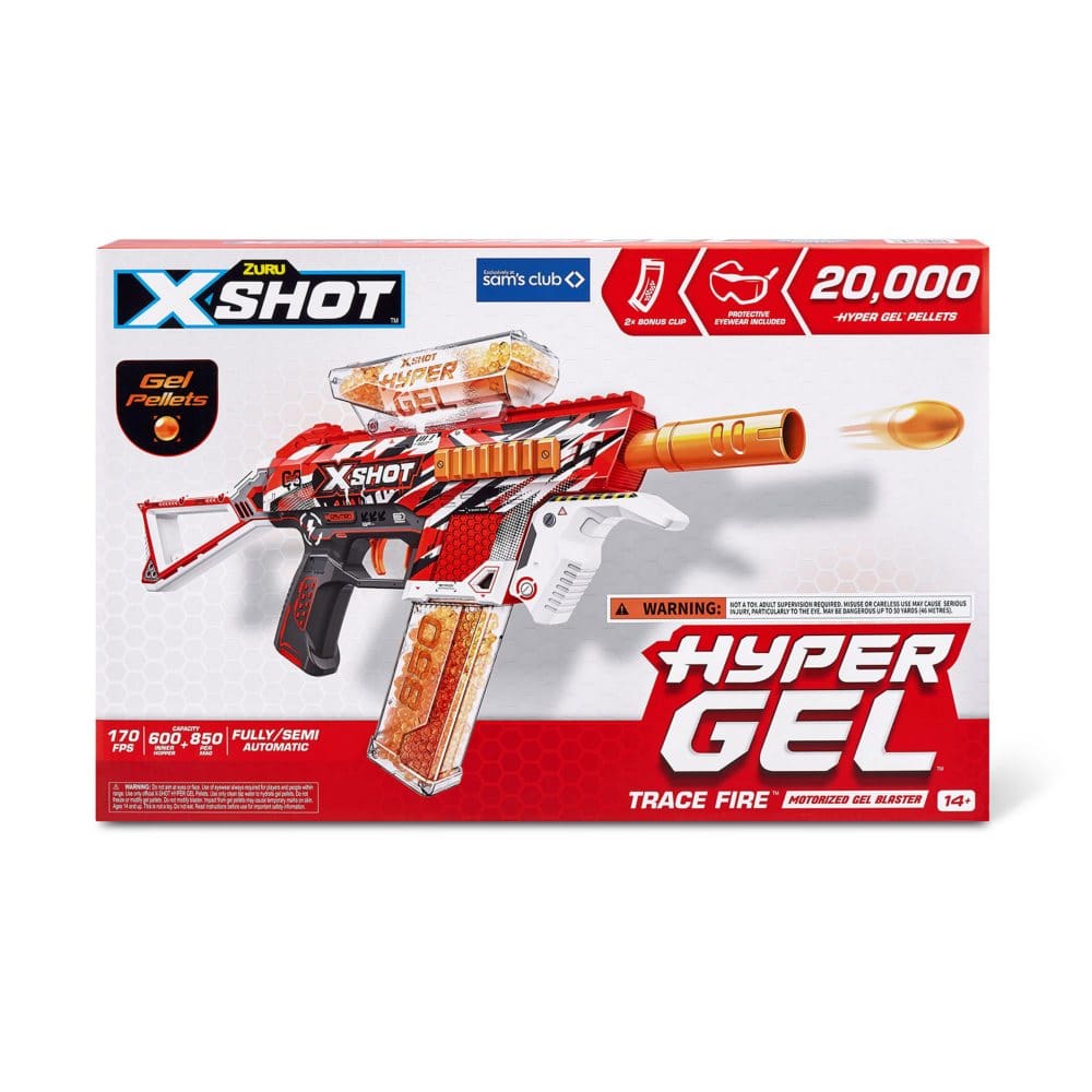 X-Shot Hyper Gel Medium Blaster (3 Clips, 20000 Pellets) | ShelHealth
