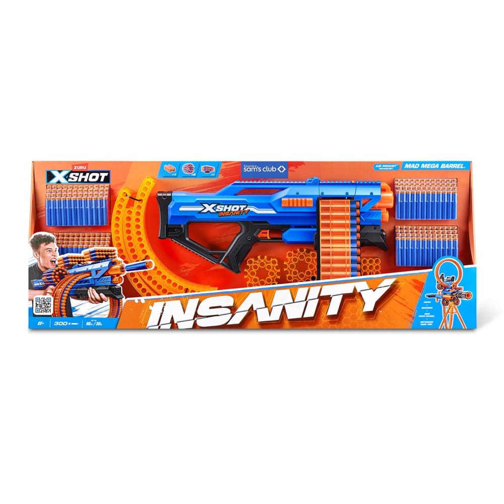 X-Shot Insanity Mega Barrel Blaster | ShelHealth