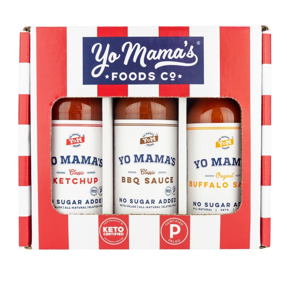 Yo Mama's Foods Keto Condiments Variety Pack (14 oz., 3 pk.) | ShelHealth