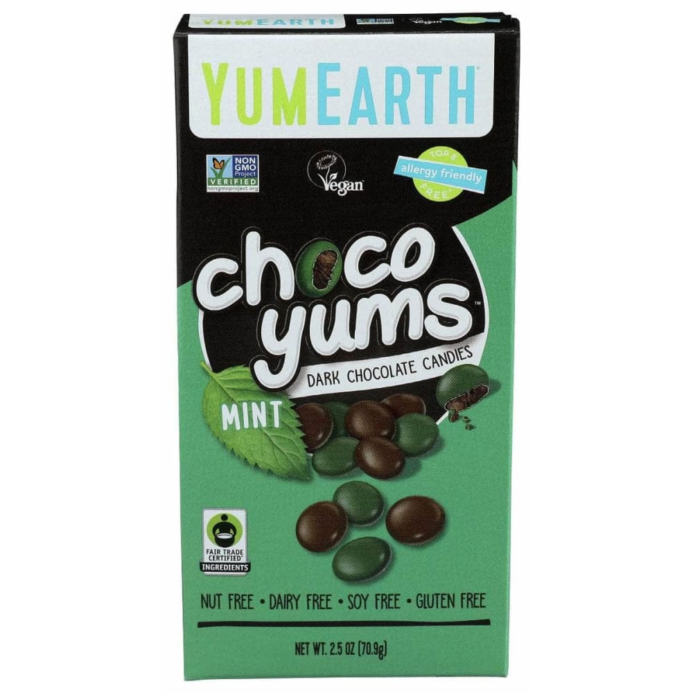 YUMEARTH: Mint Choco Yums Chocolate Candies, 2.5 oz (Case of 4 ...