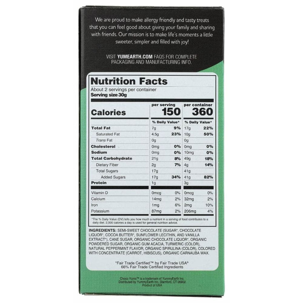 YUMEARTH: Mint Choco Yums Chocolate Candies, 2.5 oz (Case of 4 ...
