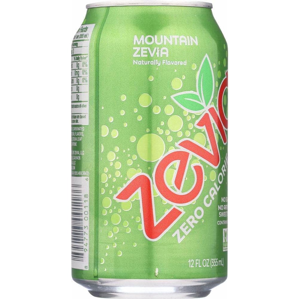 Zevia Zero Calorie Soda Mountain Zevia 6-12 fl oz, 72 fl oz (Case of 3) | ShelHealth