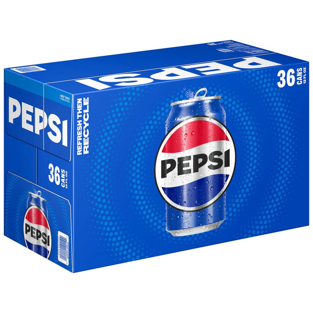Pepsi Cola (12 oz. cans, 36 pk.) | ShelHealth