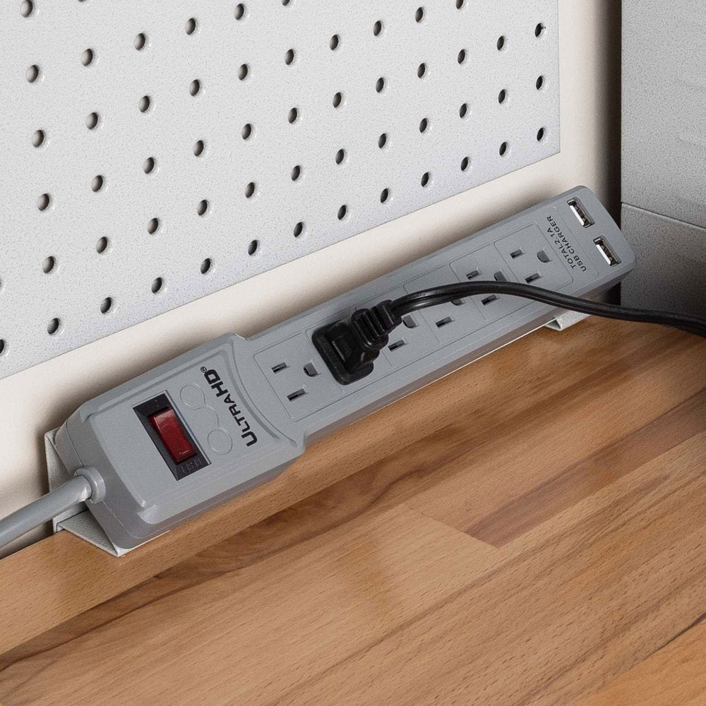 Seville Classics UltraHD® Power Strip With Mounting Bracket | ShelHealth