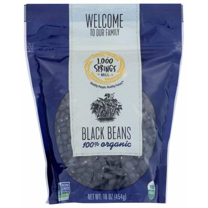 1000 Springs Mill Beans Black, 16 Oz (Case of 3) | ShelHealth