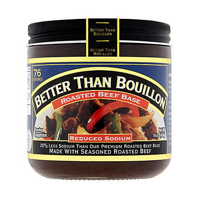 Better Than Bouillon Roasted Beef Base Reduced Sodium, 16 oz. | ShelHealth