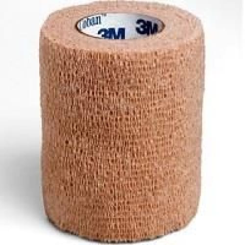 3M Coban Self Adh Wrap 4" X 5Yd Tan (Pack of 4) | ShelHealth