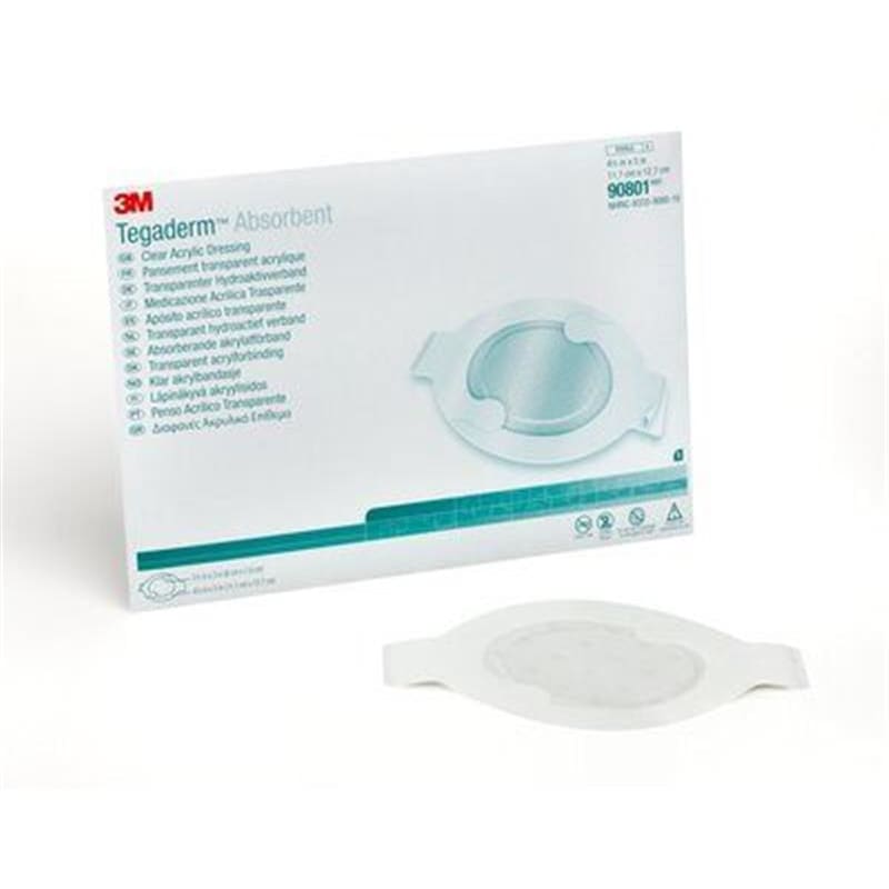 3M Tegaderm Absorb Oval 4.4 X 5 Clear, Box of 5 | ShelHealth