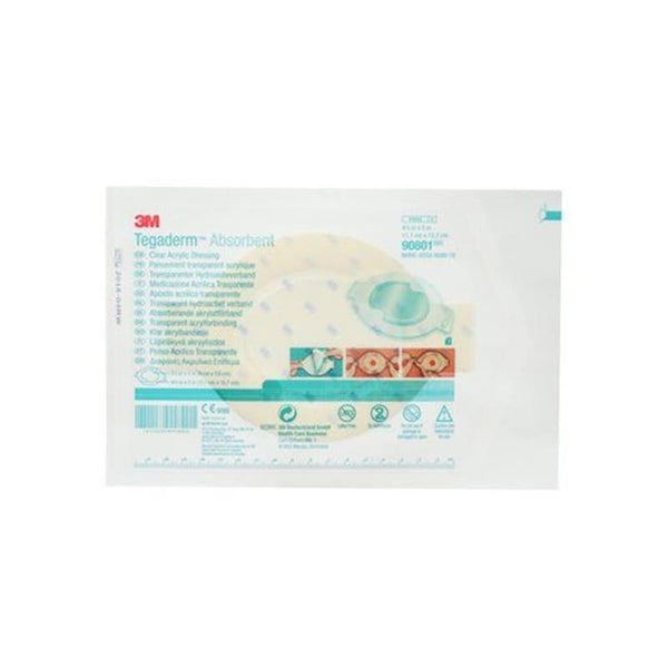 3M Tegaderm Absorb Oval 4.4 X 5 Clear, Box of 5 | ShelHealth