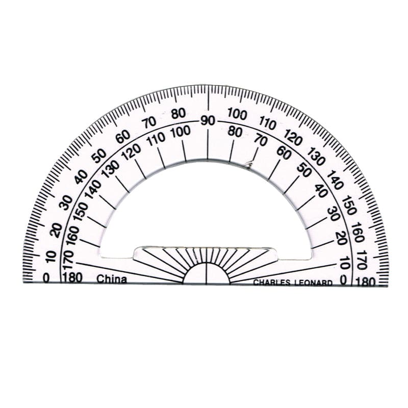 4 Inch Protractor Plastic (Pack of 12) | ShelHealth