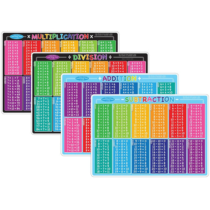 4 Pk Smart Poly Math Learning Mats (Pack of 2) | ShelHealth