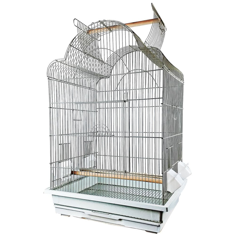 A and E Cages Victorian Open Top Cage Ivory 25in X 21in 2pk | ShelHealth