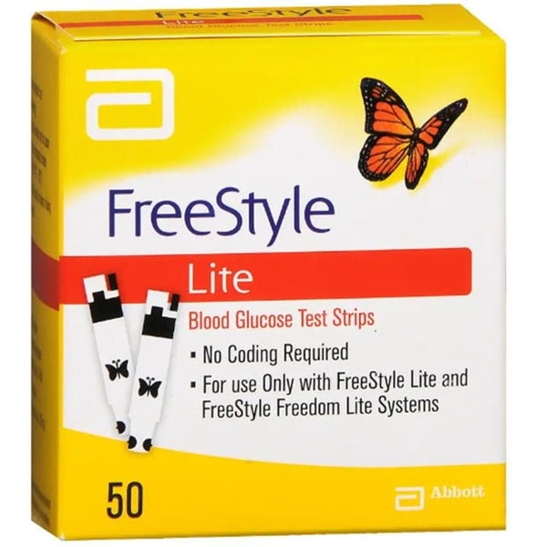 Abbott Freestyle Lite Test Strips 50 Ea, Box of 50 | ShelHealth