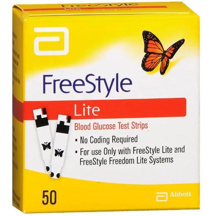 Abbott Freestyle Lite Test Strips 50 Ea, Box of 50 | ShelHealth