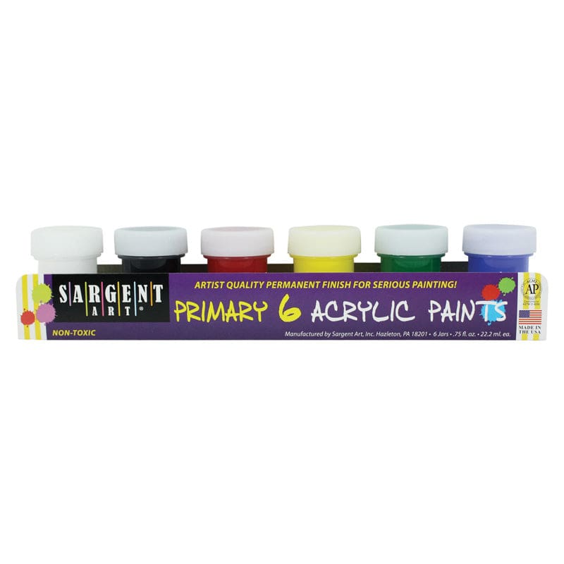 Acrylic Paint 6 Color Set (Pack of 10) | ShelHealth