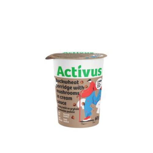 ACTIVUS Buckwheat Porridge with Mushrooms and Sourcream , 2.12 oz. (60 ...