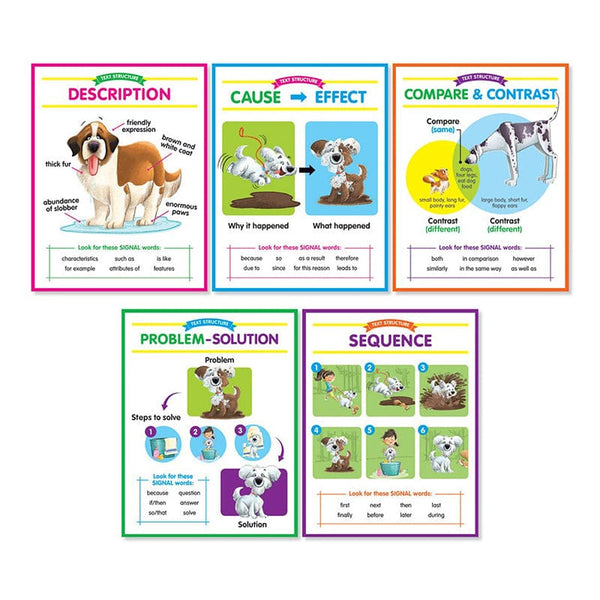 Anchor Chart Text Structures Bb St (Pack of 3) | ShelHealth