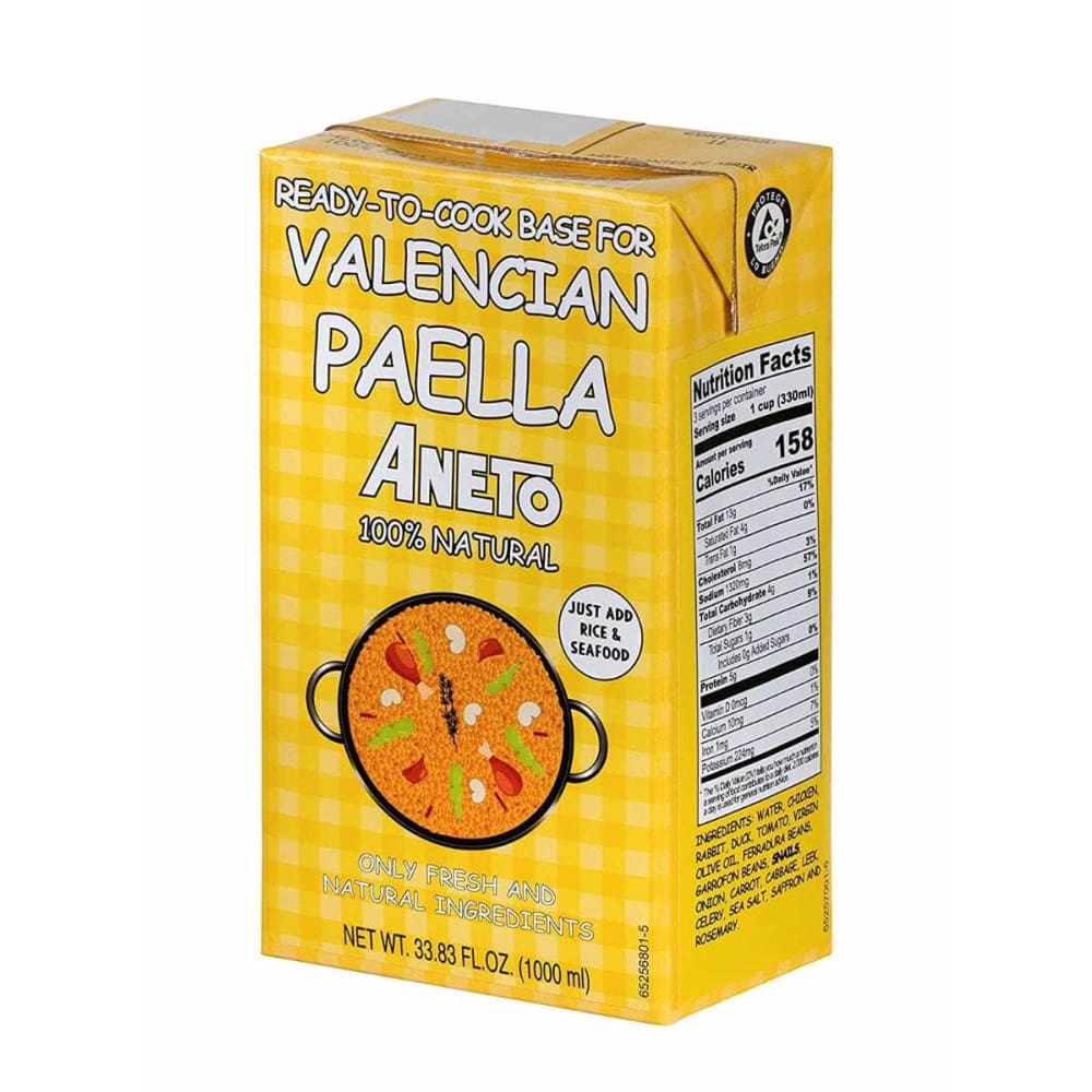 ANETO: Valencian Paella Base, 1 lt | ShelHealth