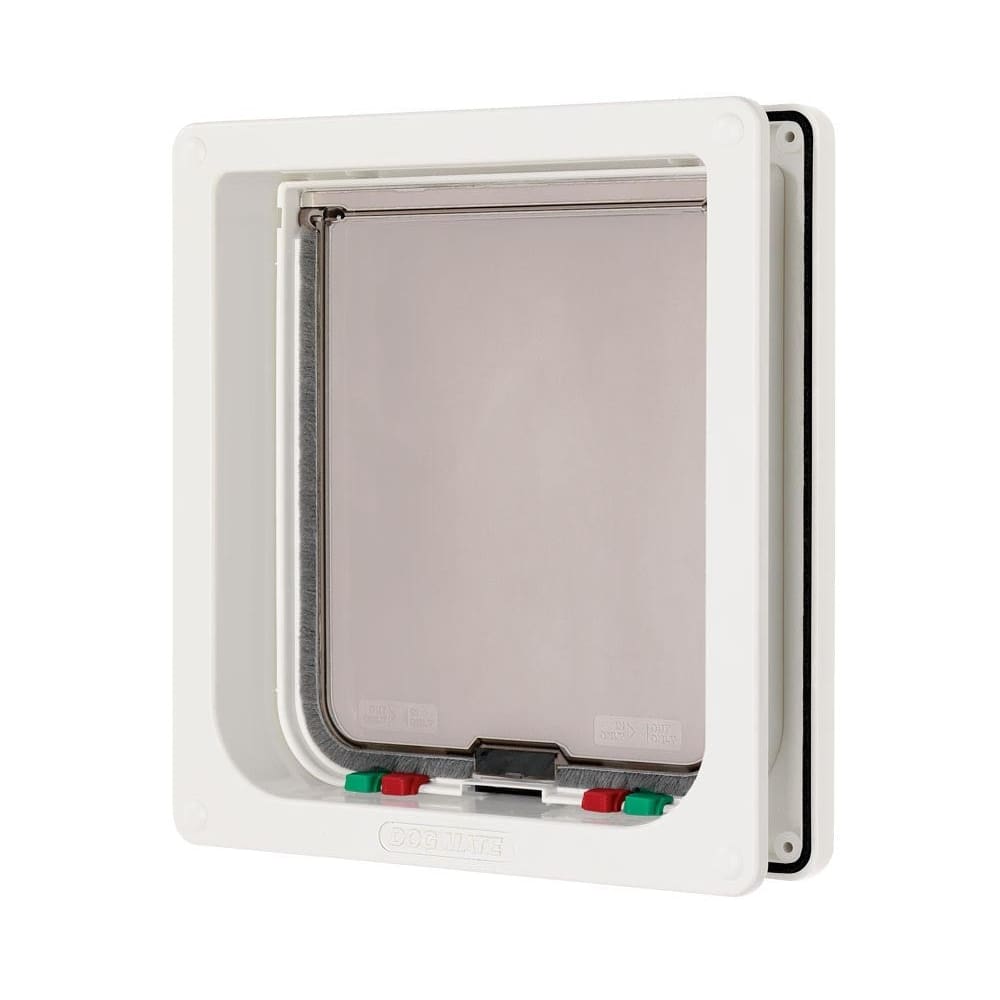 Ani Mate Dog Mate 4 Way Locking Door White, Clear Small Dog Large Cat ...