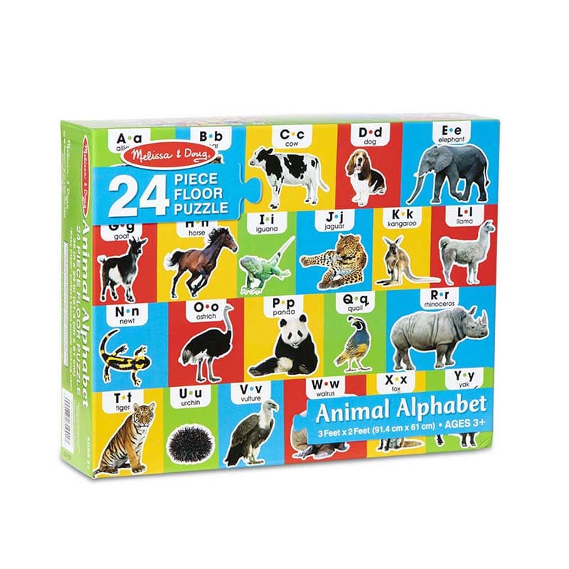 Animal Alphabet Floor Puzzle 24 Pc (Pack of 2) | ShelHealth