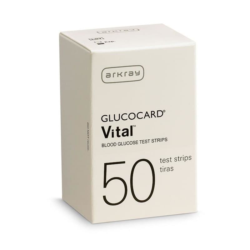 Arkray Hypoguard Glucocard Vital Test Strips, Box of 50 (Pack of 2 ...