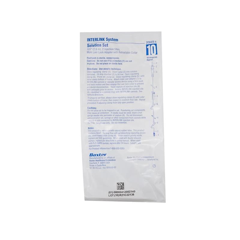 Baxter Healthcare Iv Admin Set Interlink 10Dpm 101" | ShelHealth
