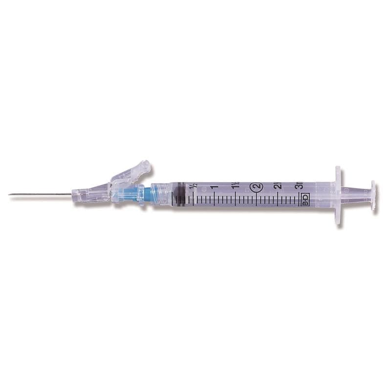 BD Medical Syringe Safetyglide 3Ml 25G X 5/8, Box of 50 | ShelHealth