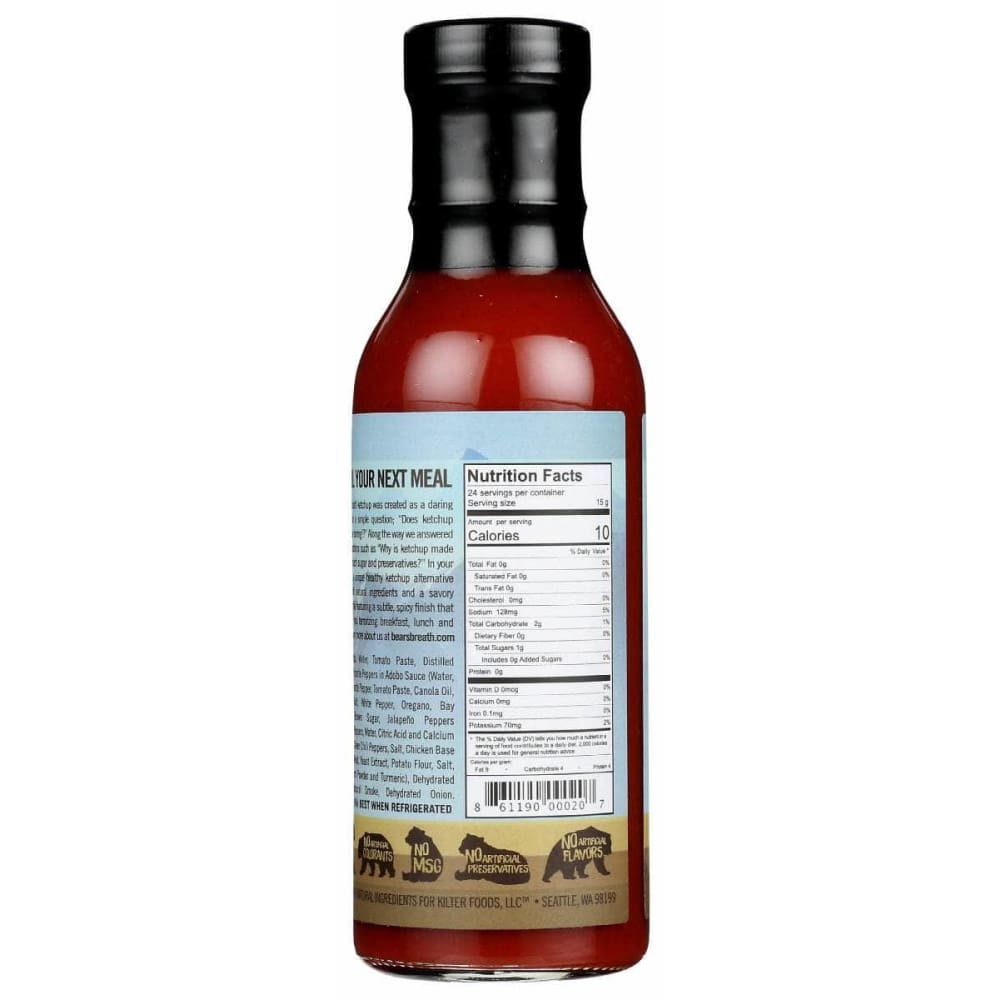 BEARS BREATH: Ketchup Spicy, 12 oz (Case of 4) | ShelHealth