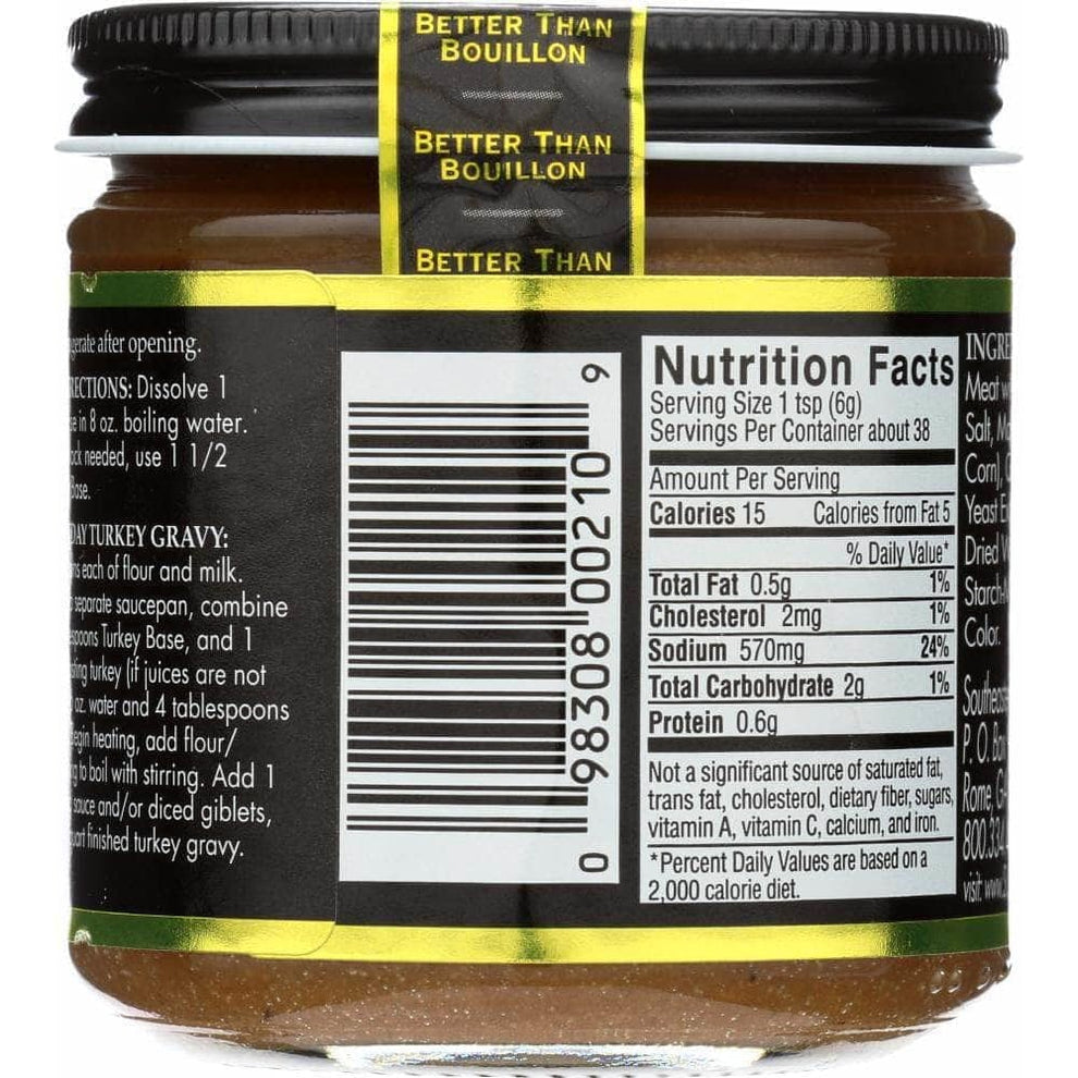 Better Than Bouillon Superior Touch Turkey Base, 8 oz (Case of 3 ...