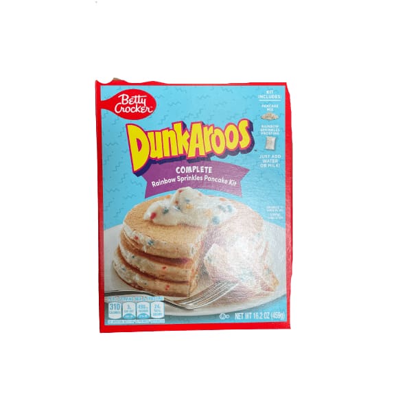 Betty Crocker Dunkaroos Complete Pancake Kit, Rainbow Sprinkles, 16.2 ...