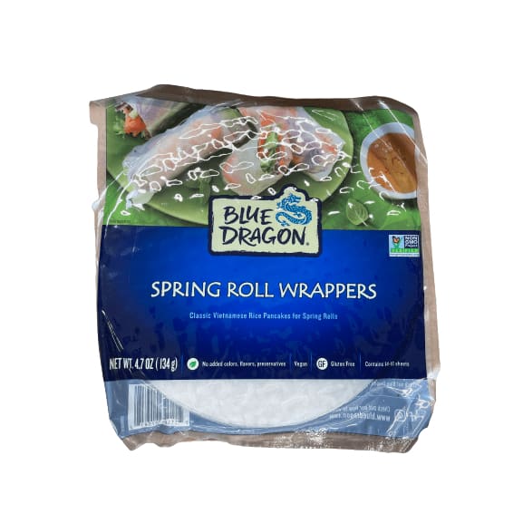 Blue Dragon Spring Roll Wrappers, 4.7 Oz | ShelHealth